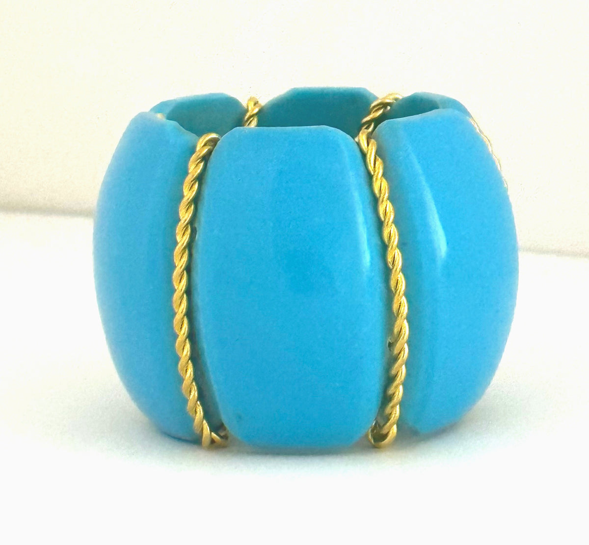 Pumpkin Napkin Rings/ Set 4, Turquoise – Tisch New York