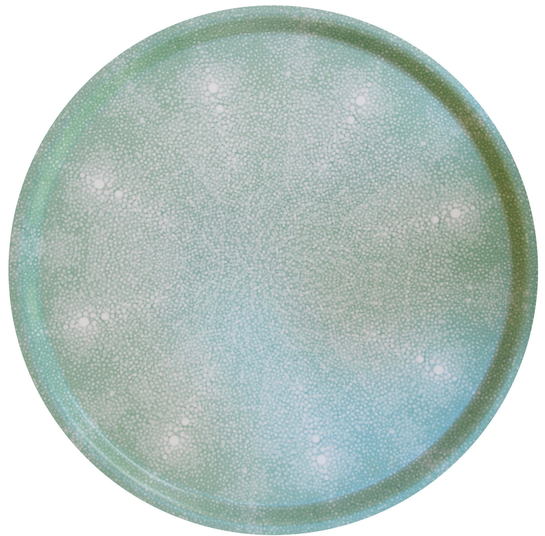 Tray, Large Round, Shagreen (Green) – Tisch New York