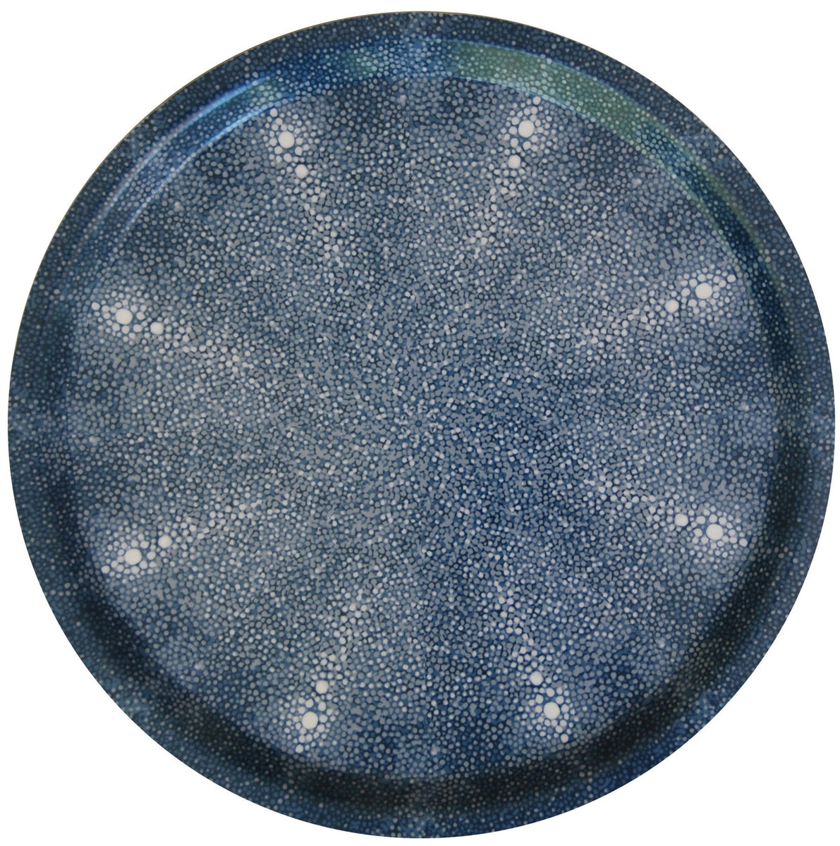 Tray, Large Round, Shagreen (Navy) – Tisch New York