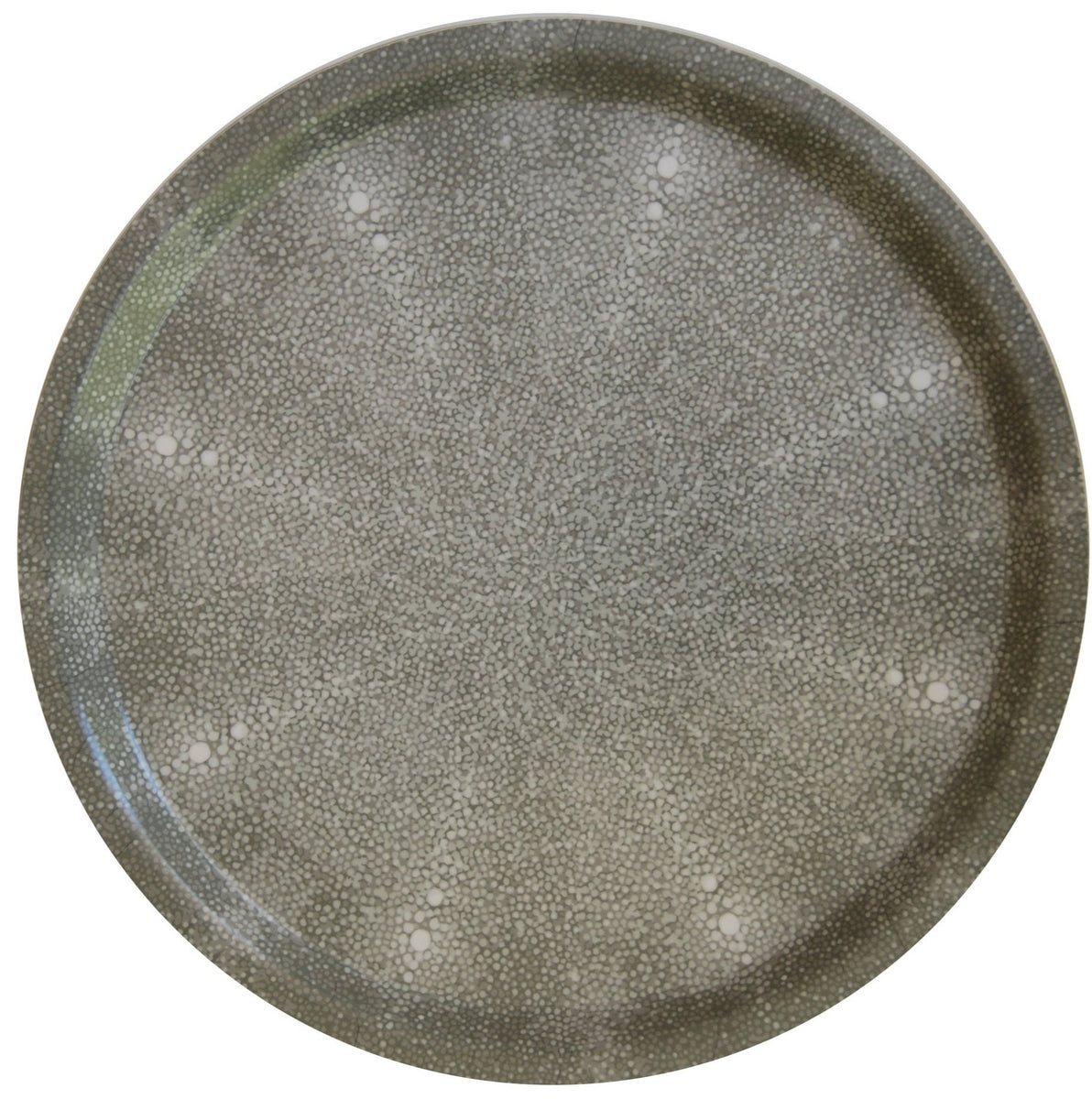 Tray, Large Round, Shagreen (Gray) – Tisch New York