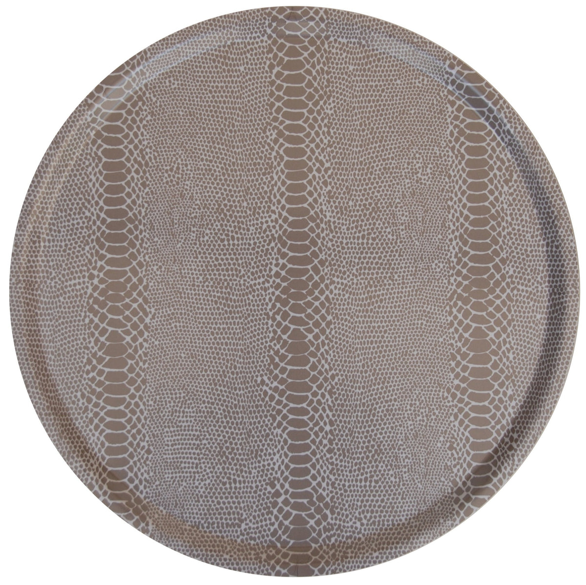 Tray, Large Round, Snakeskin (Linen) – Tisch New York